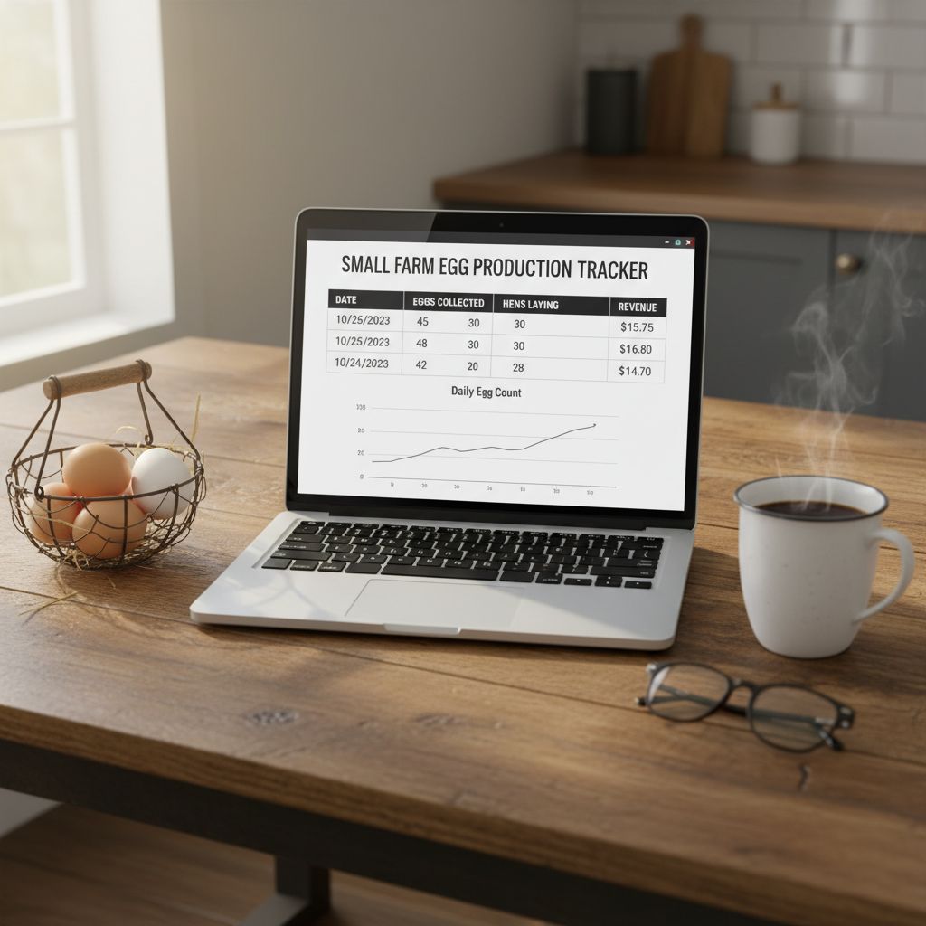 Egg Production Tracker Google Sheets Template — Stafford Hill Farms